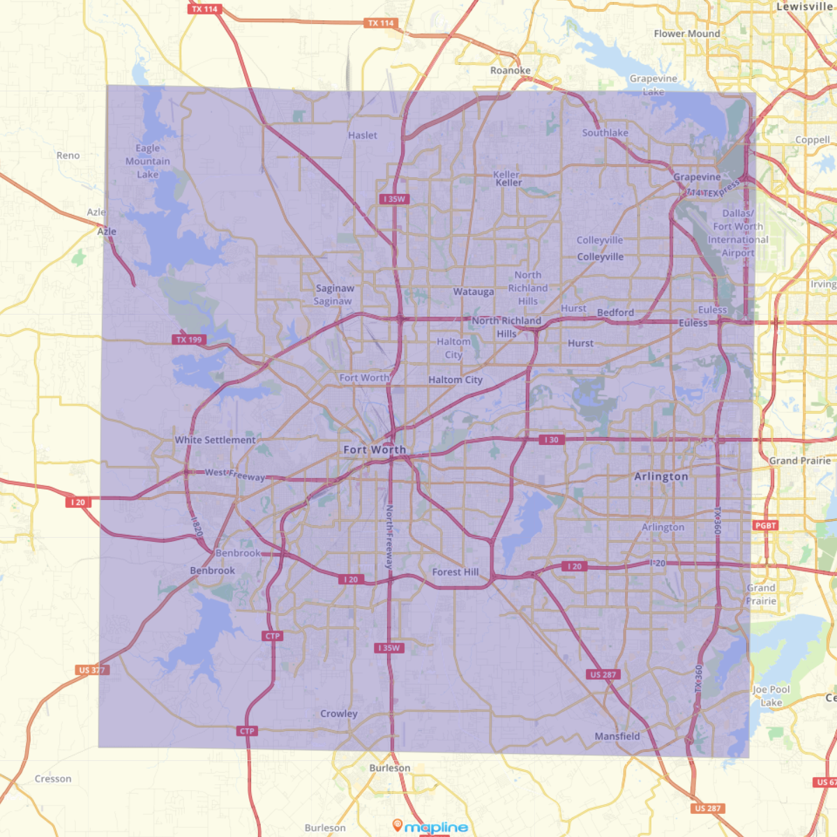 Printable Tarrant County Zip Code Map Printable Tarrant County Zip Code Map